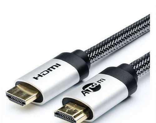 Кабель atcom hdmi (m) - hdmi (m) ver.2.0 5м. черны