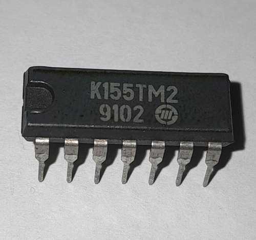 Микросхемы К155тм2, км155тм2 (7474) D-триггер