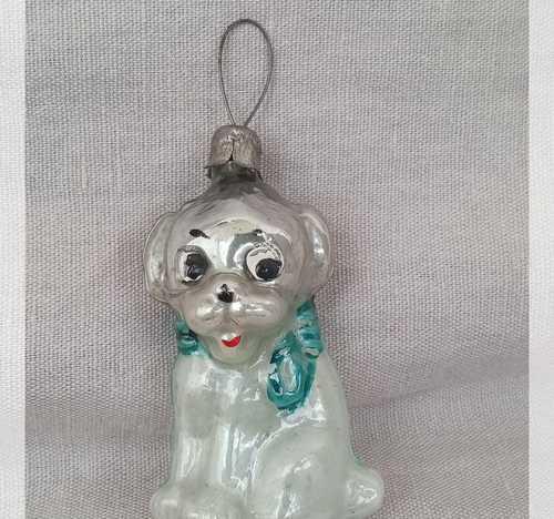 Ëлочная игрушка собачка СССР
