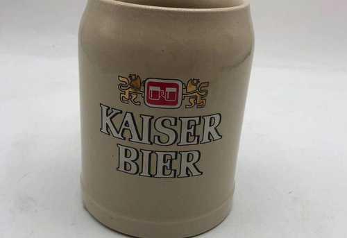 Пивная кружка "Kaiser bier", Германия, винтаж