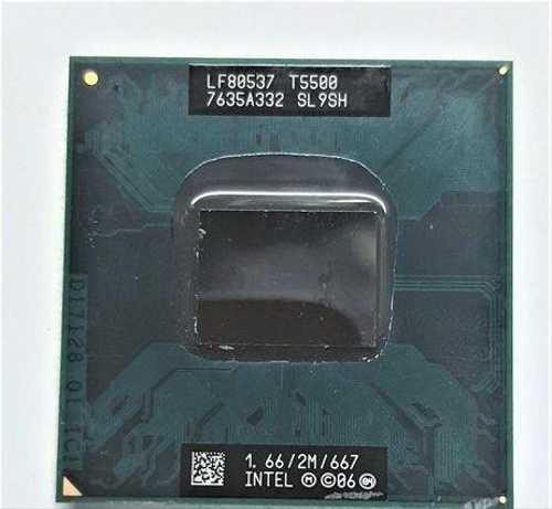 Процессор для ноутбука Core 2 Duo T5500 1.66ггц