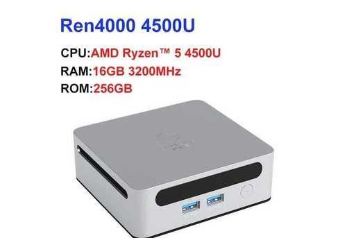 Мини-пк Genmachine Ryzen 5 4500u 16/512Гб новый