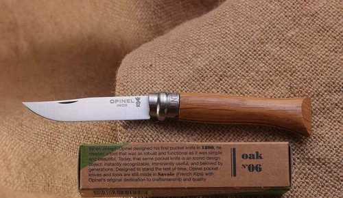 Нож Opinel №6 Дуб, в коробке