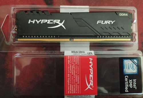 Оперативная память Hyperx Fury Black DDR4 8Gb