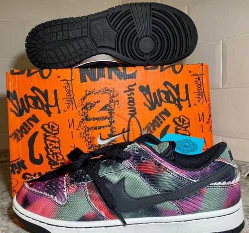 Кроссовки nike dunk low graffiti