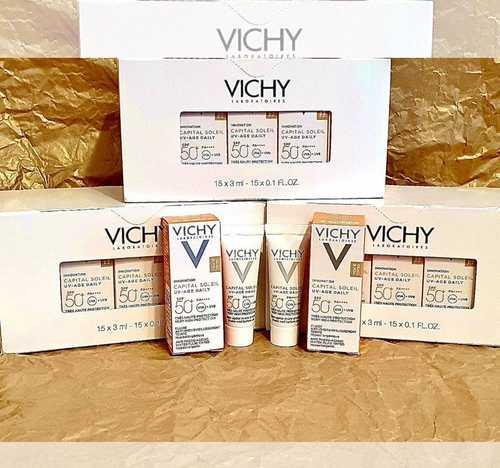 Vichy Capital soleil Uv-Age Daily spf 50 c тоном