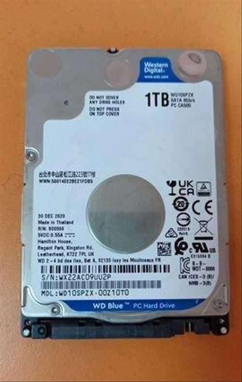 Жесткий диск WD Blue Mobile 1 TB (WD10spzx)