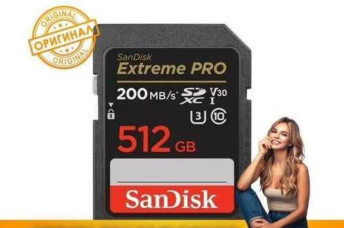 Карта памяти SanDisk Extreme PRO 512GB sdxc