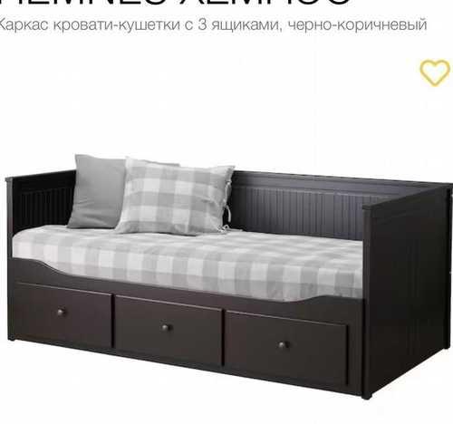 Кровать IKEA hemnes раздвижная   матрас