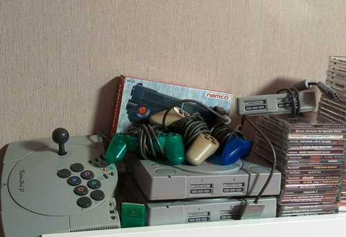 Sony playstation 1 fat большой комплект