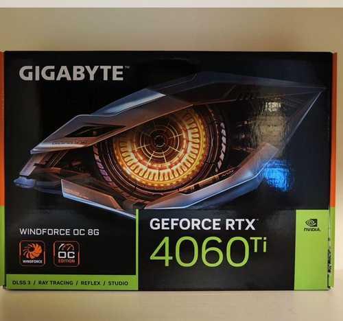 Новая Видеокарта Gigabyte RTX 4060Ti Windforce OC