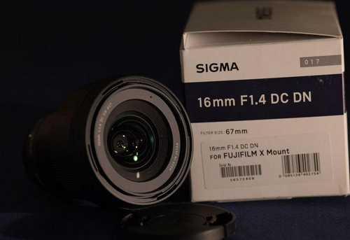 Объектив Sigma 16mm f/1.4 DC DN