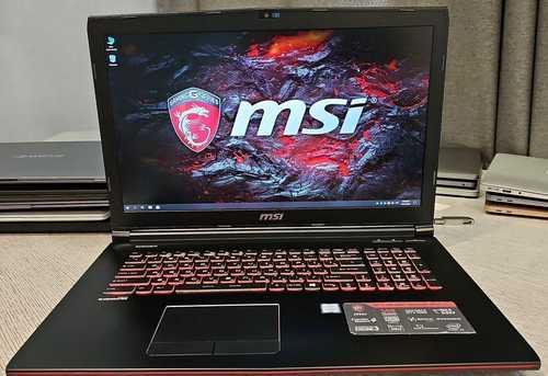 MSI GE72 17" i7-6700QH 2.6Ghz/16Gb/1128SSD/6Gb