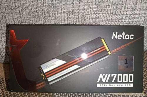 SSD nvme PCI 4.0 / Netac NV7000 1tb/7000 mb новый