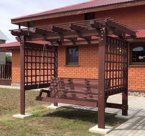 Садовые качели подвесные
