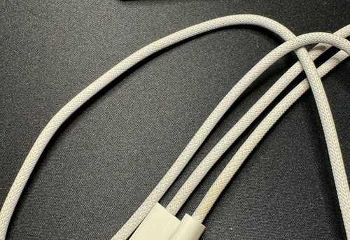 Плетеный кабель Apple USB C Lighting рст
