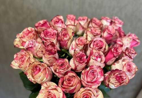 Букеты живых цветов Роза Голландия 15 25 51 75 101