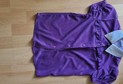Рубашка блузка батник для девочки р.128-134