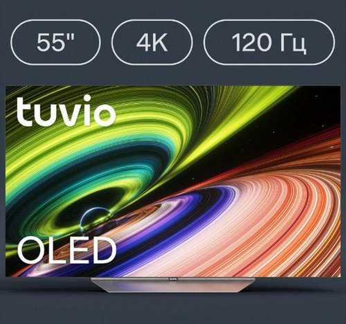 Телевизор 55 диагональ Tuvio oled TO55ufgcv5