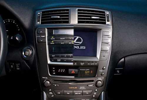 Установка монитора lexus is250 350 до рест рест1