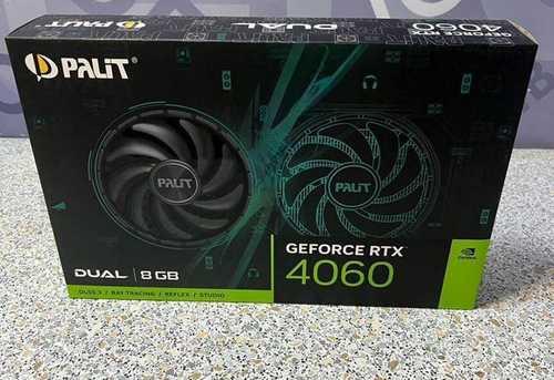 Новая видеокарта Palit GeForce RTX4060 dual 8Gb