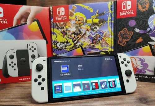 NintendoSwitch Oled Чип 300Gb+Любые Игры Бесплатно