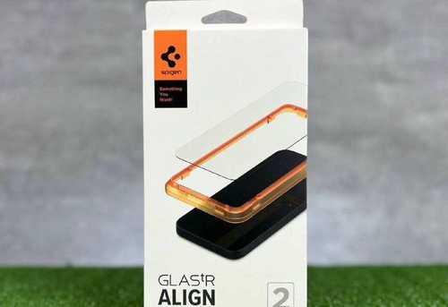 Spigen glass FC iPhone 14 Pro (Black) 2шт