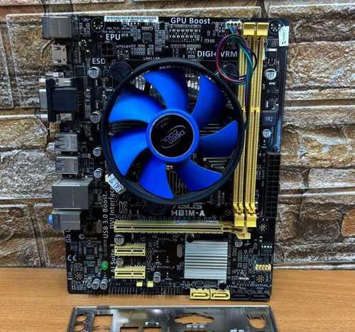 Комплект Asus H81M-A  i3-4160   Кулер LGA 1150