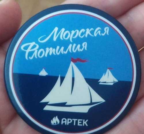 Значок Морская флотилия, медали Артек