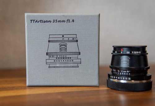 Объектив TTartisan 35 mm f1.4 Sony E