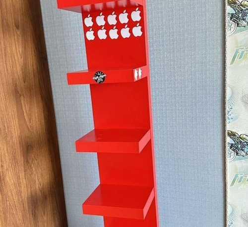 Полка настенная стеллаж красный IKEA