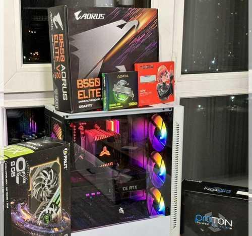 Мощный игровой компьютер RTX 3070/5600X/32gb