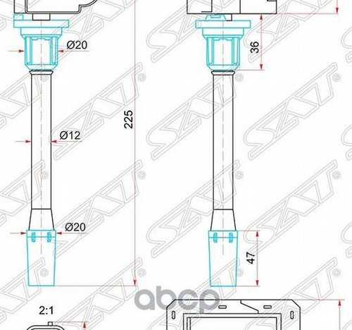 Катушка зажигания mitsubishi galant EA#W