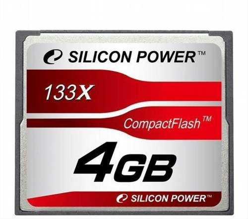 Карта памяти комиссионная Silicon Power CF 4GB 133