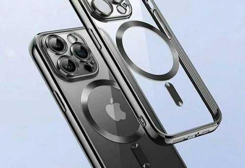 Чехол на iPhone 15 Pro Max MagSafe черный