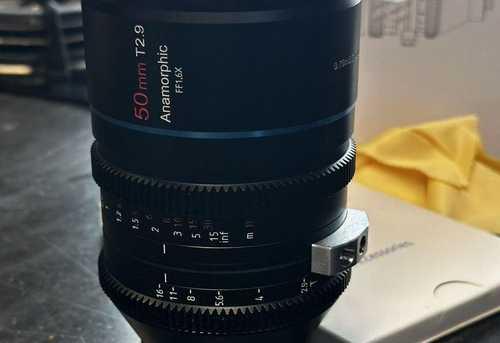 Объектив sirui 50mm t2.9 anamorphic