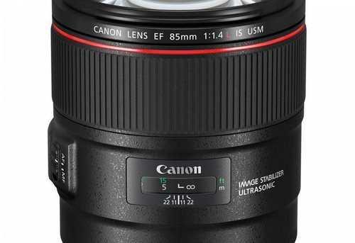 Canon EF 85mm f/1.4L IS USM, черный (новый)