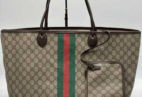 Новая женская сумка Gucci коричневая
