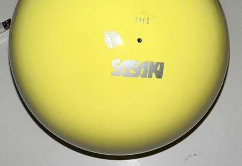 Мяч гимнастический 18.5 Sasaki,цвет лимонный,новый