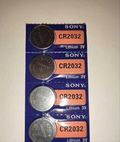 Батарейки Sony CR2032