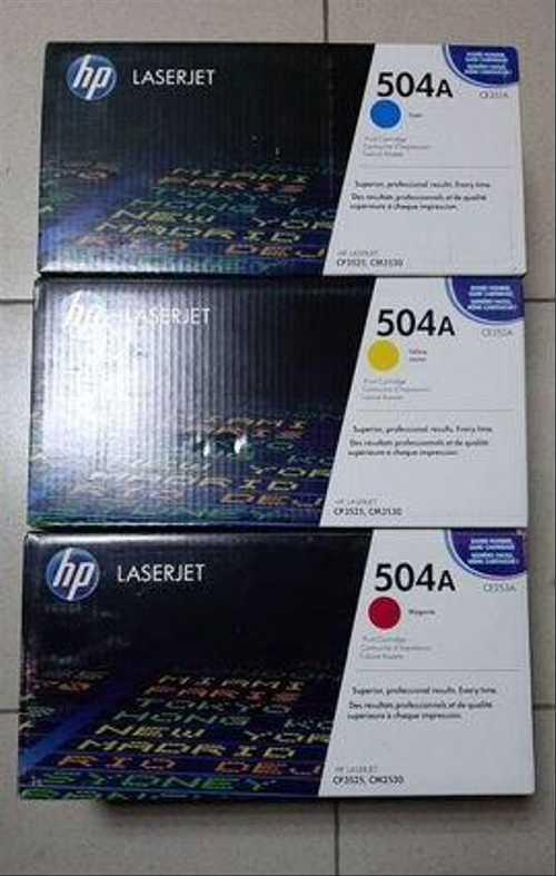 Картриджи HP 504A лазерные (7000 стр)