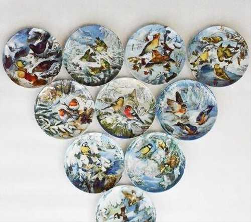 Коллекция тарелка зима птицы фарфор Ursula Band
