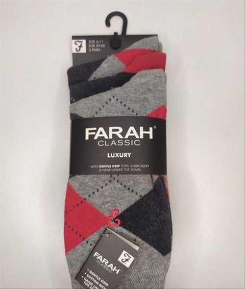 Новый набор из 3 пар мужских носков Farah