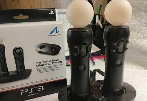 PlayStation Move (2 контроллера+зарядка+камера)