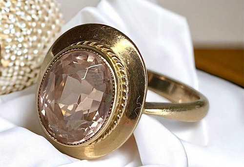 Золотое кольцо с гранатитом 583 проба СССР