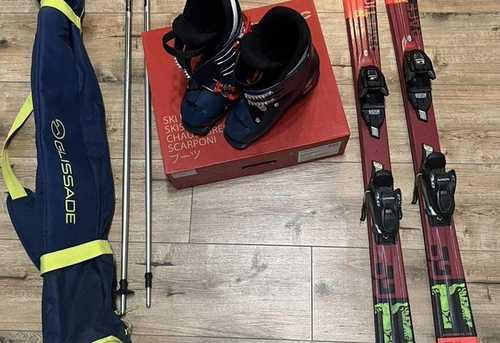 Горные лыжи 130 горнолыжные ботинки чехол для лыж