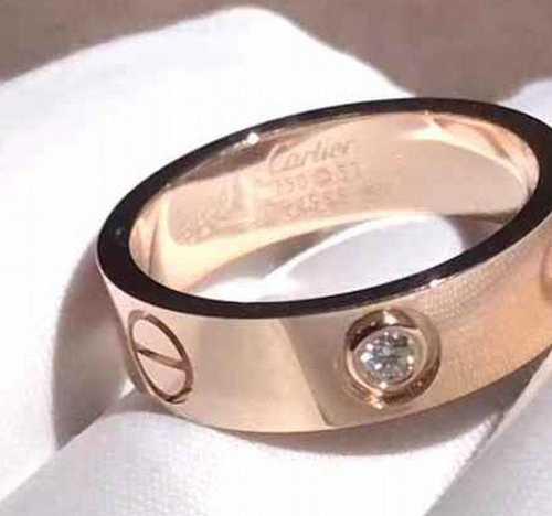 Обручальное кольцо Cartier Love 0,02 ct