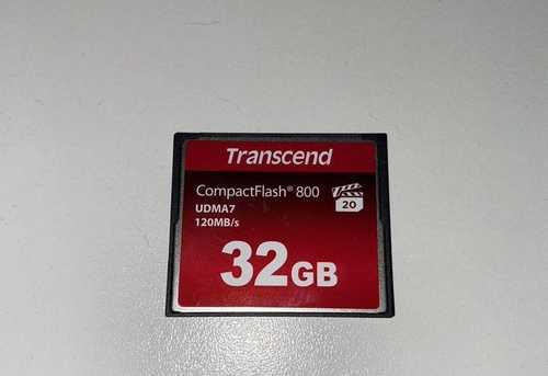 Карта памяти Transcend Premium CF 32 гб