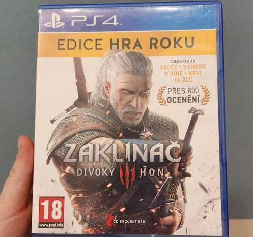 Диск the witcher 3 ps4