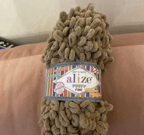 Пряжа для вязания Alize Puffy Fine. Ализе Пуффи